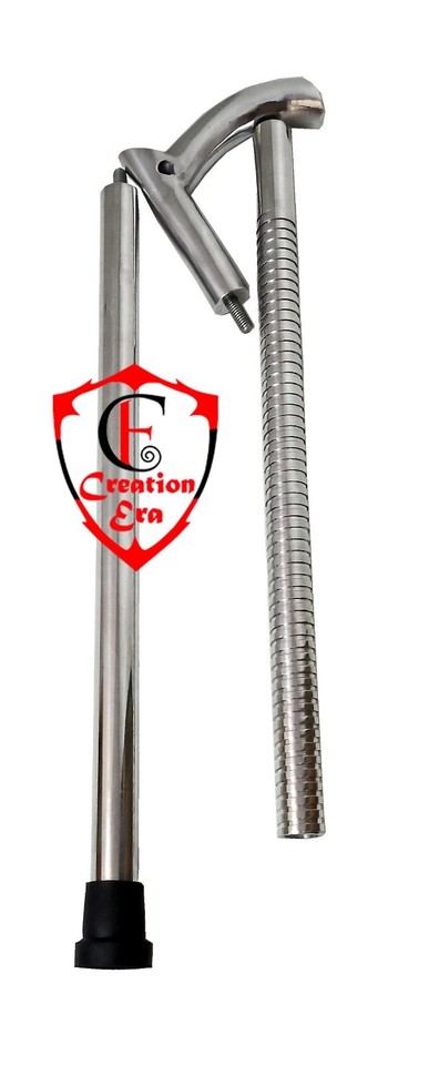 Steeliness Steel Aluminum Tactical Walking Cane The Remarkable V Handle ...