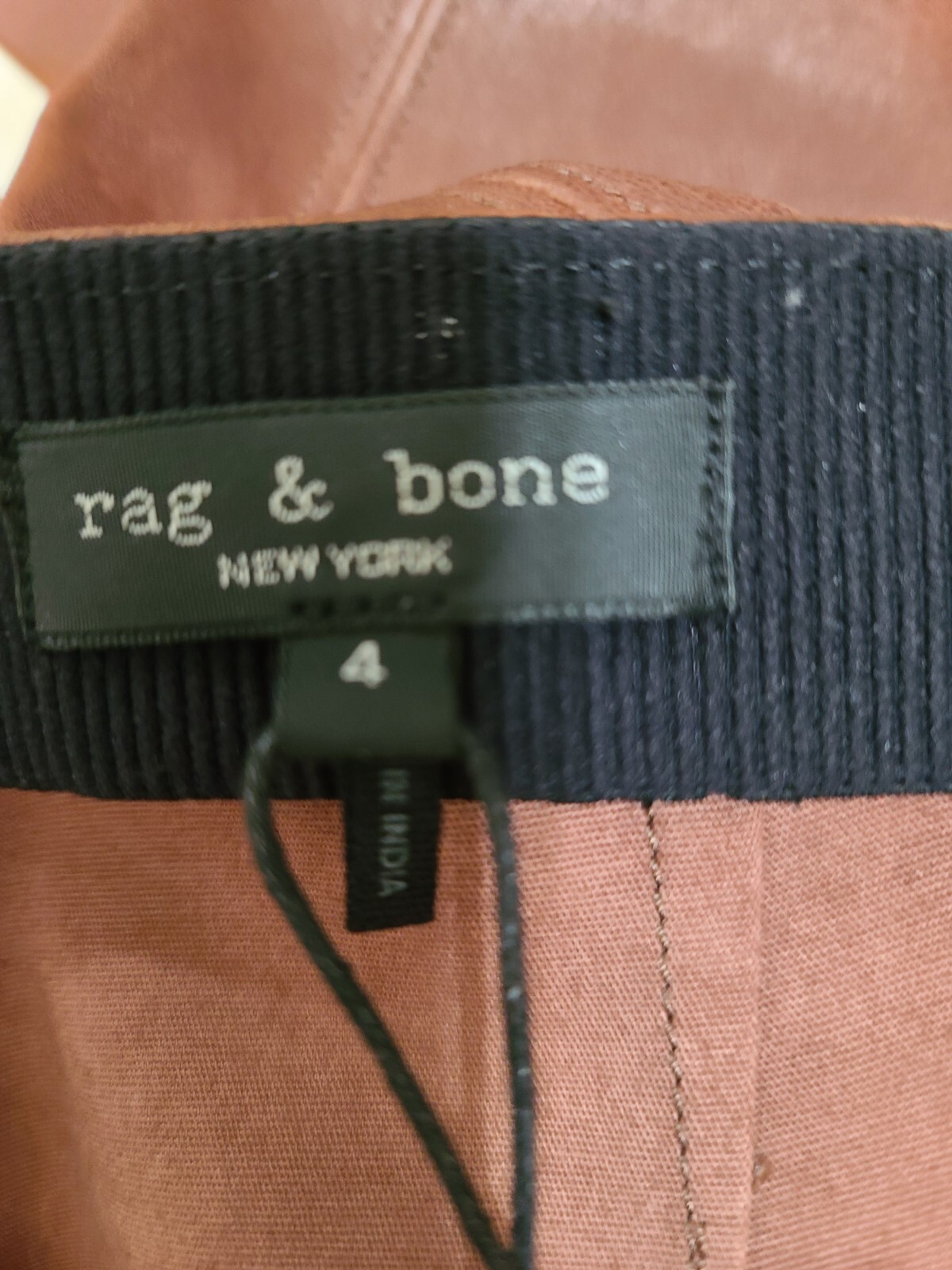 Rag & Bone Pants Simone Lamb Leather Women's 4 Flared Waistline ...