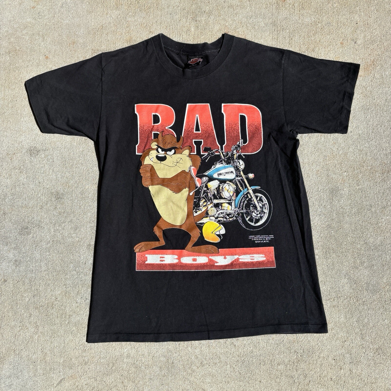 Vintage Harley Davidson Taz Looney Tunes Bad Boys Bik… - Gem
