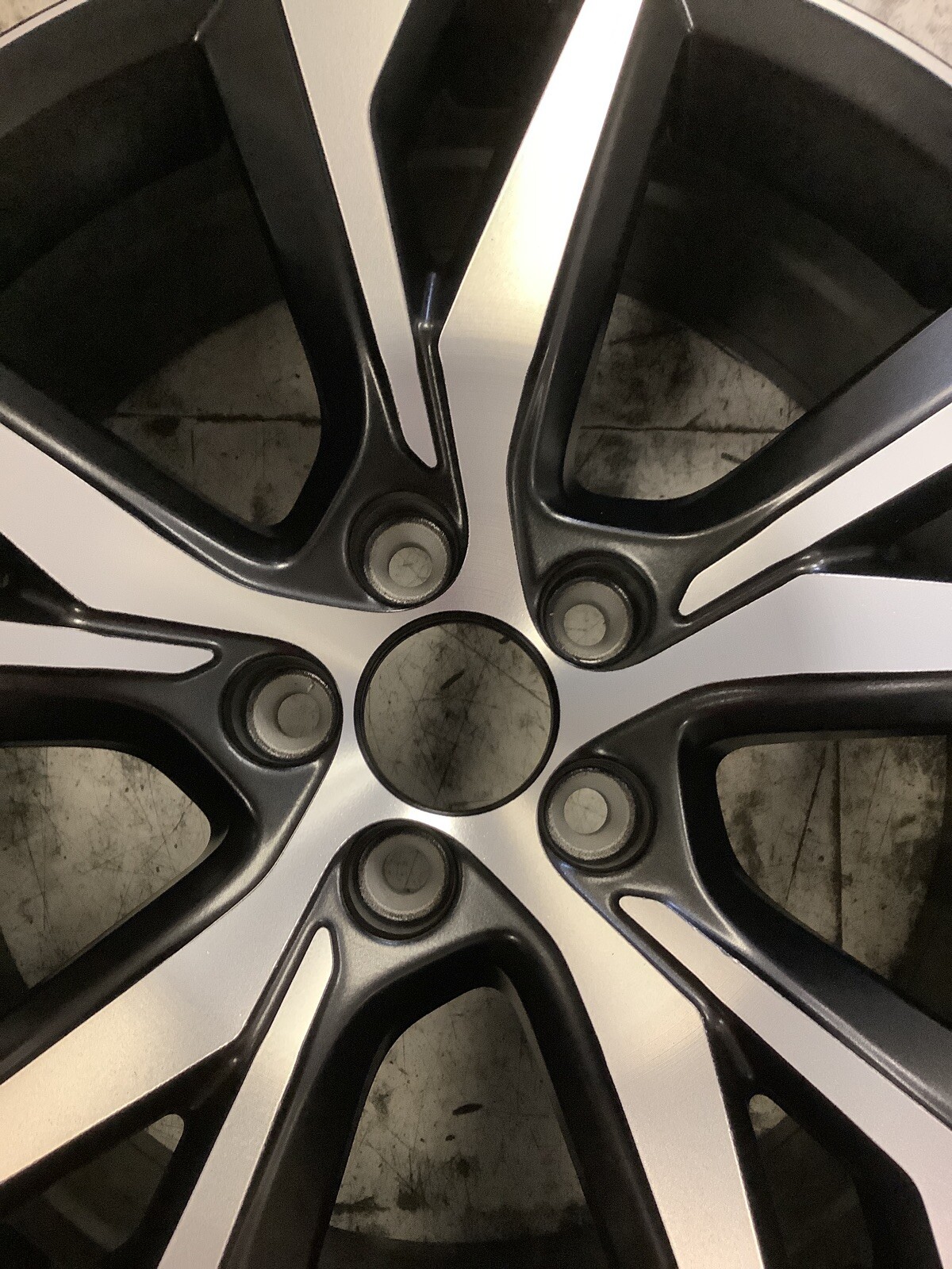 Volvo S60 V60 2019 96467 aluminum OEM wheel rim 18 x 8 CNC Satin Black ...