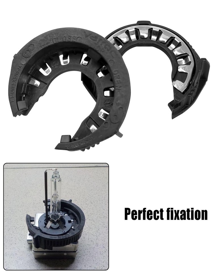 2 Pack D1S D3S Headlight Hid Light Bulb Holder Retainer Clip Ring Fit ...