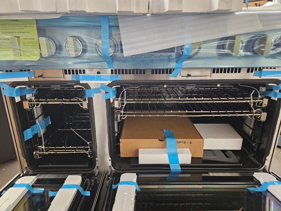 GE Monogram ZGP486NDTSS 48" Stainless PRO Natural Gas Range NOB #151556 ...