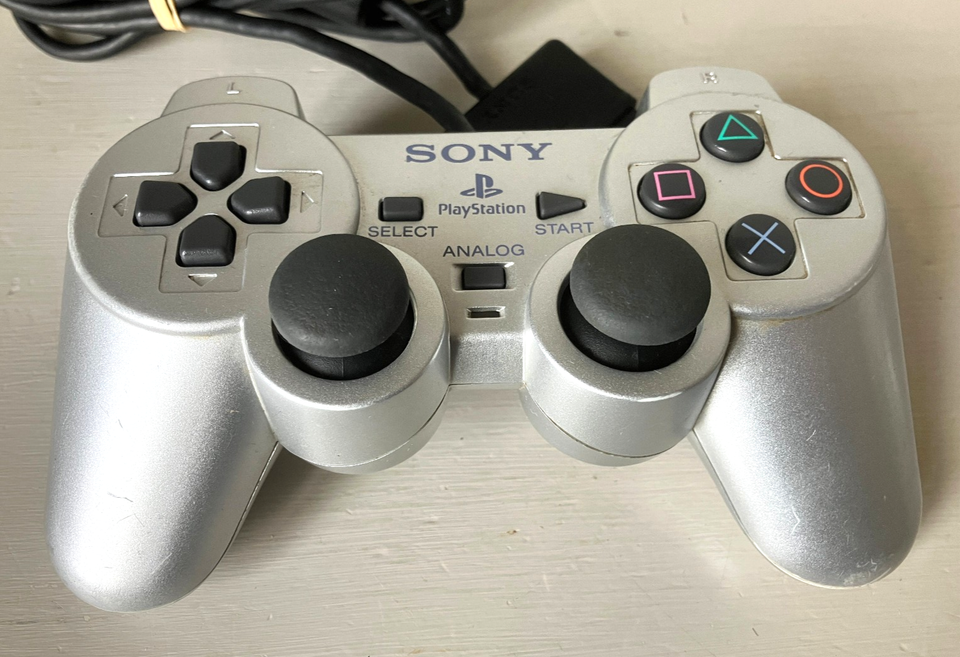Official Silver Sony PS2 Playstation 2 DualShock 2 Controller & NEW ...