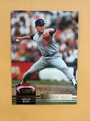 1992 TOPPS STADIUM CLUB MEMBERS ONLY NOLAN RYAN NM-MT+ | eBay
