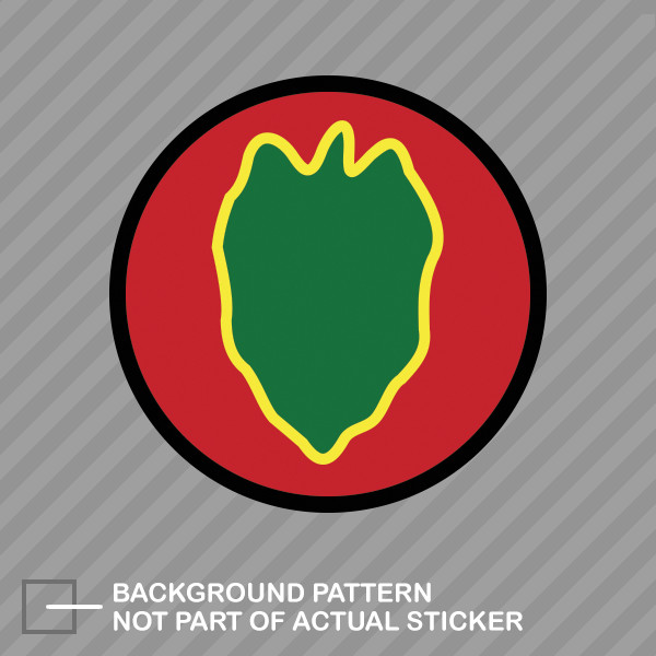 24th Infantry Division Sticker Die Cut Decal 24 th Victory Division ...