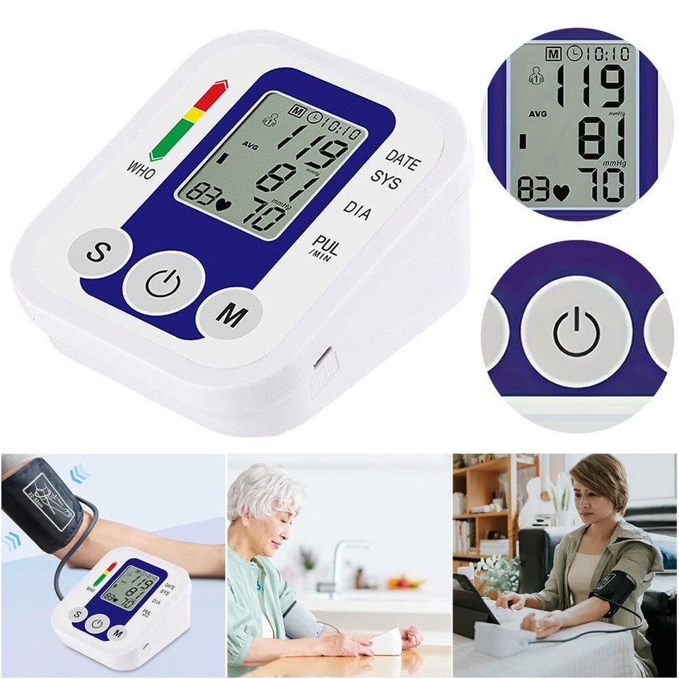 Blood Pressure Machine Smart Voice Broadcast Upper Arm BP Machine for ...