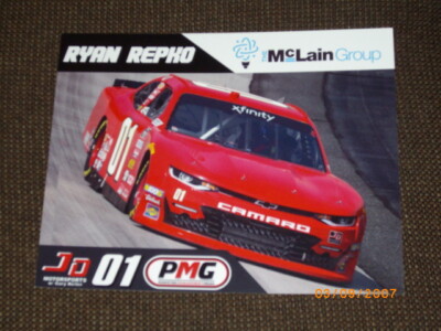 2019 RYAN REPKO #01 THE McLAIN GROUP NASCAR POSTCARD | eBay