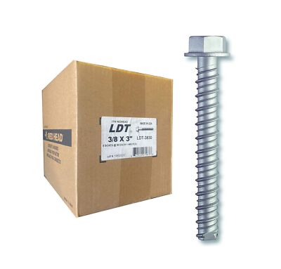LDT-3830 Large Diameter Tapcon 3/8-Inch by 3-Inch Anchor (400 per Case ...