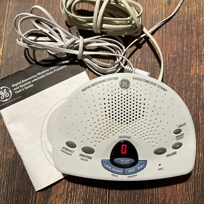 GE Digital Messaging System English/Spanish Answering Machine 29875GE1 ...