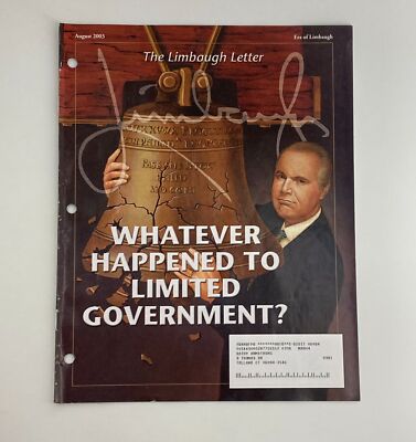 Rush Limbaugh Letter Newsletter Magazine August 2003 | eBay