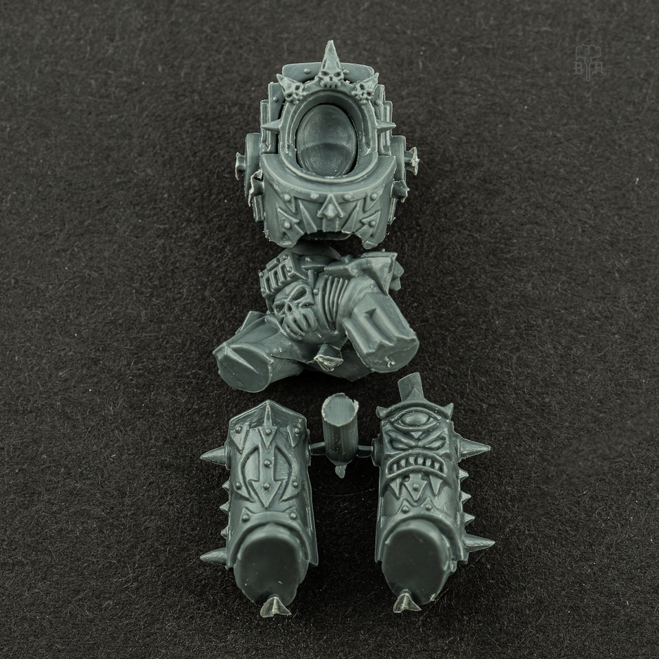 Warhammer 40K Chaos Lord & Sorcerer Lord in Terminator Armor BITS Games ...