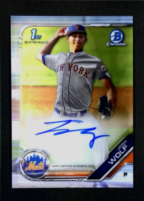 2019 Bowman Draft #CDA-JW Josh Wolf 1st Bowman RC Autograph - New York ...