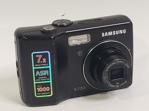 Samsung S730 7.2 MP Digital Camera - Black Tested | eBay