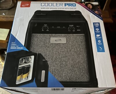 Cooler Pro” Wireless Speaker System with Six Can Cooler Boombox Super ...