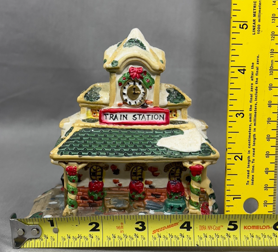 Cobblestone Corners Ceramic Christmas Village Train Station Holiday ...