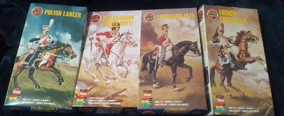 4 Airfix 54mm Kits - French Cuirassier Lifeguard Polish 2nd Dragoon ...