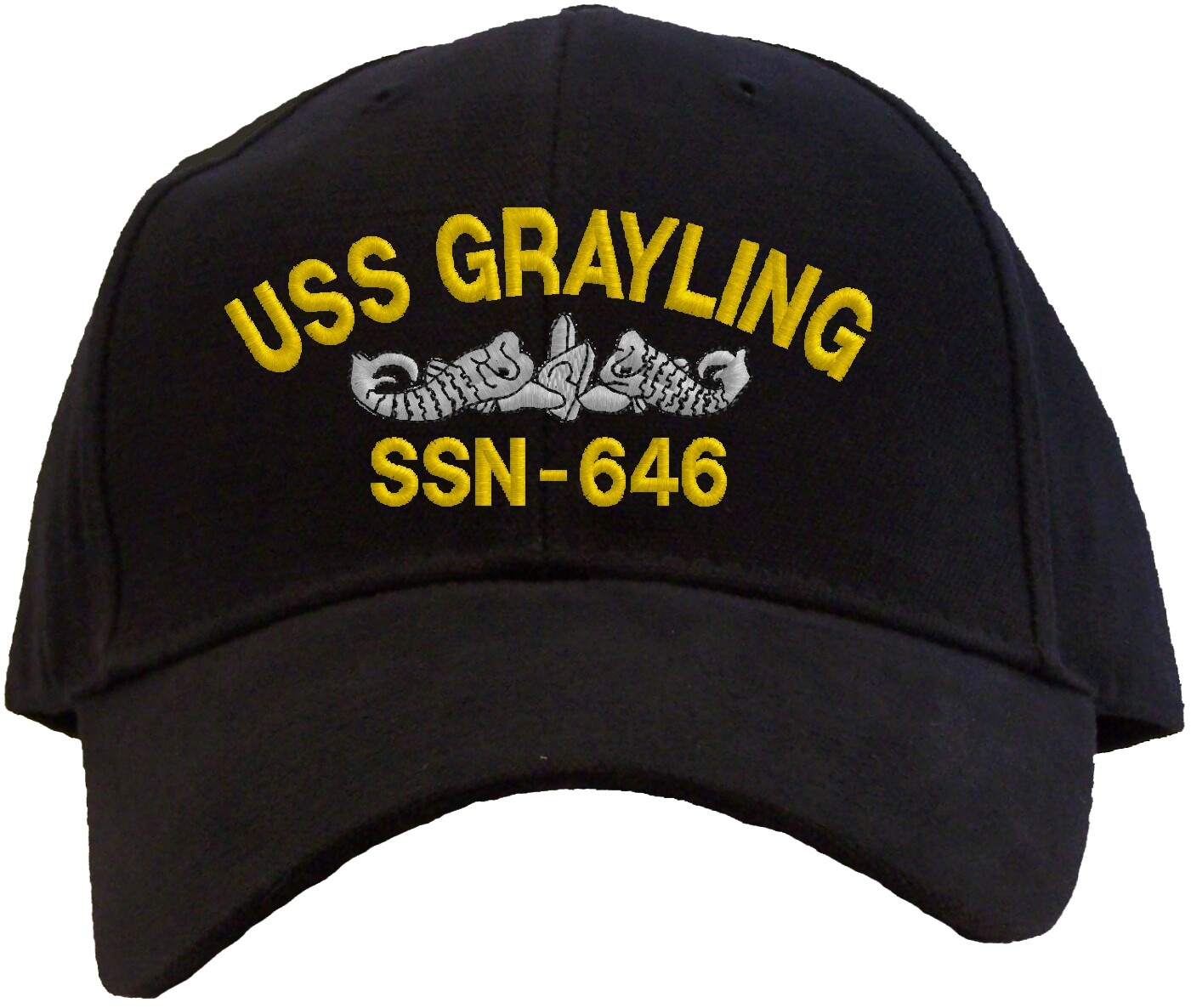 USS Grayling SSN-646 Embroidered Baseball Cap - Available in 3 Colors ...