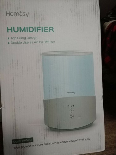Homasy Humidifier 2.5L Essential Oil Diffuser 7 Light Colors Model ...