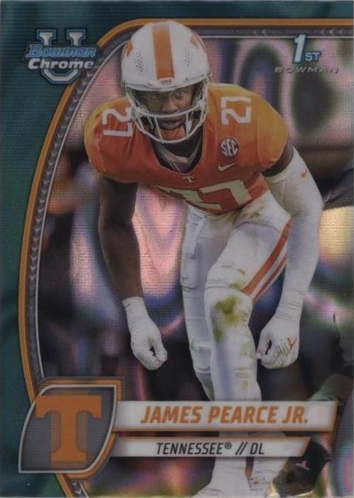 2024 Bowman University Chrome - James Pearce Jr. #91 Teal Lava ...