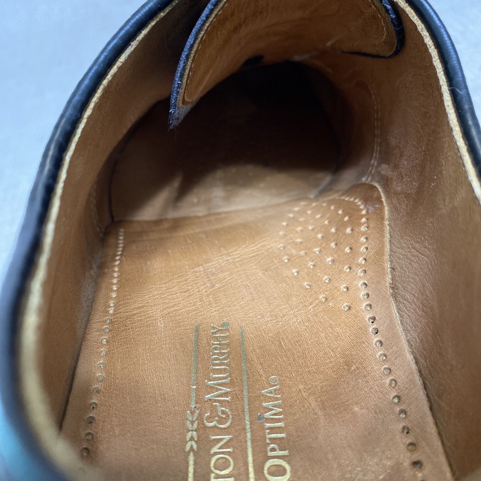 Johnston and Murphy OPTIMA Mens Shoes-Made in USA-Cap Toe-maroon-US ...