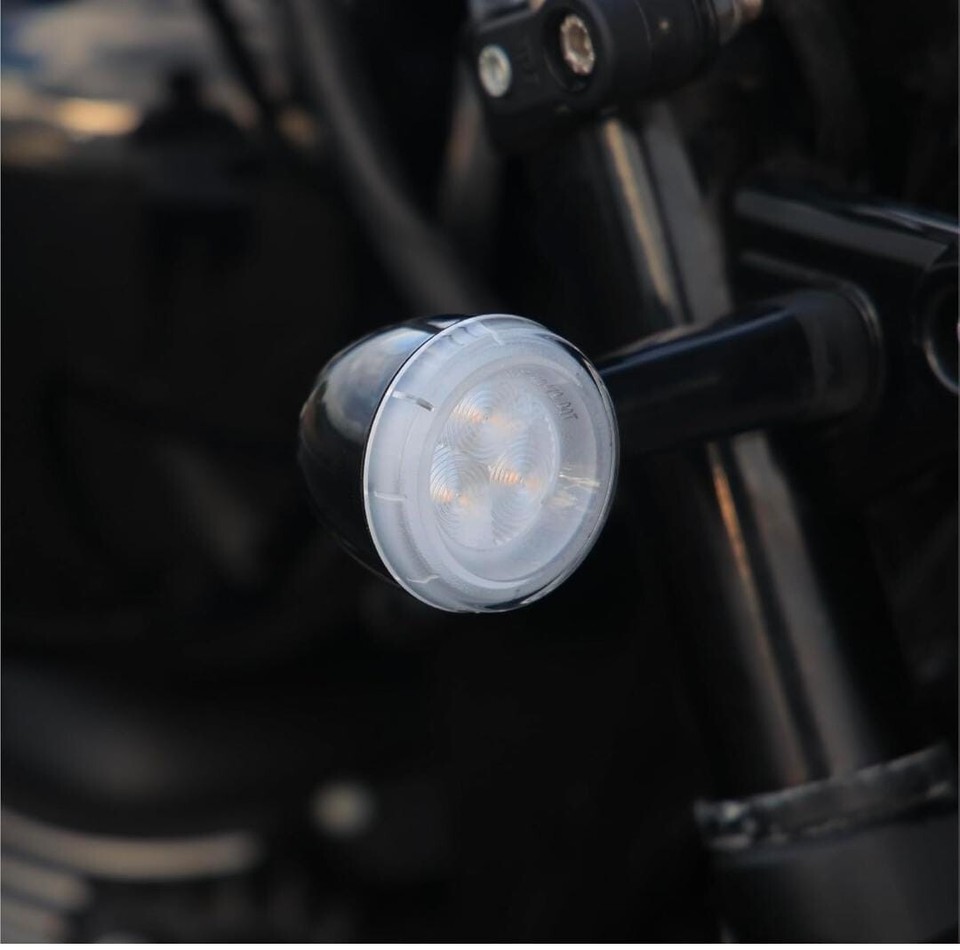 "BLACK LED INDICATORS" FIT FOR ROYAL ENFIELD HUNTER 350 | eBay