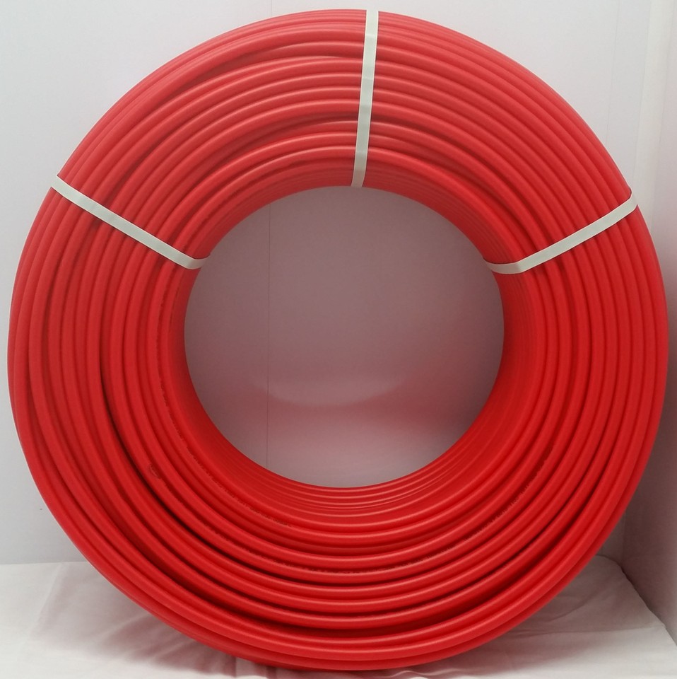 1' -100' coil - RED Oxygen Barrier PEX B Tubing Htg/PLbg/In Floor Htg ...