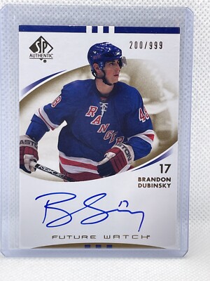 2007-08 SP Authentic Brandon Dubinsky Future Watch Rookie Autograph | eBay