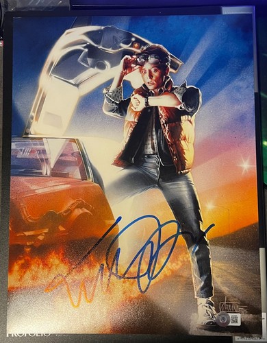 Michael J Fox Signed 11x14 Photo Back To The Future BAS Autograph ...