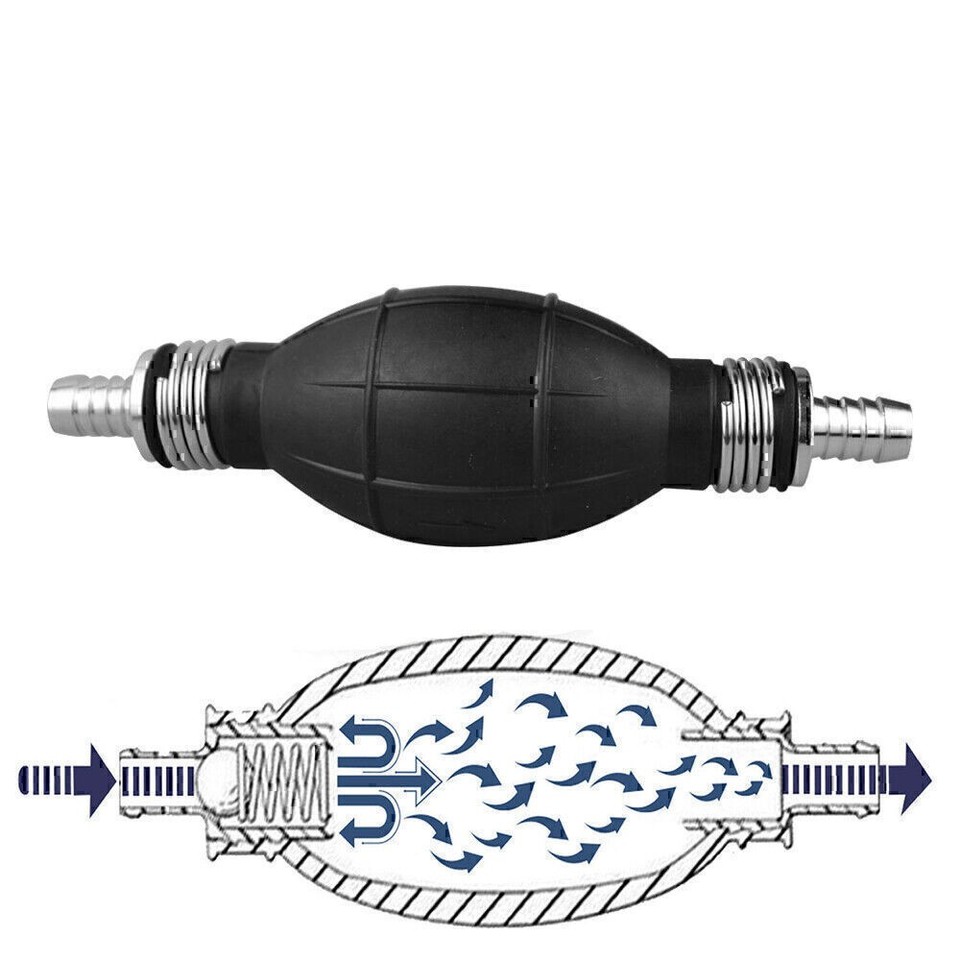 3/8'' Hand Primer Bulb Outboard Car Marine Boat Gas Fuel Line Pump All ...