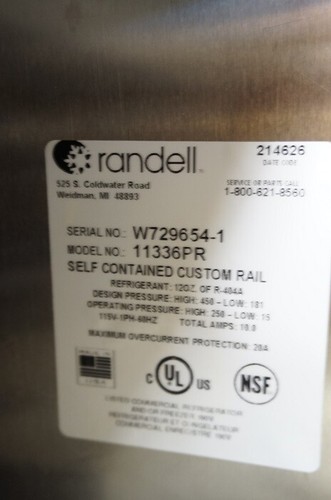 NEW RANDELL CUSTOM UNIT MODEL 11336PR ON TOP OF FX SERIES DRAWER MODEL ...