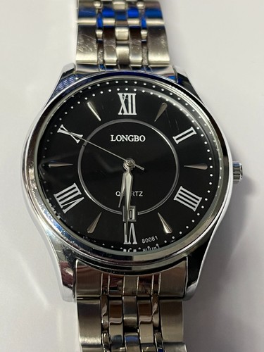 Working Men's Silver Longbo Quartz Watch With Date EY | eBay Australia