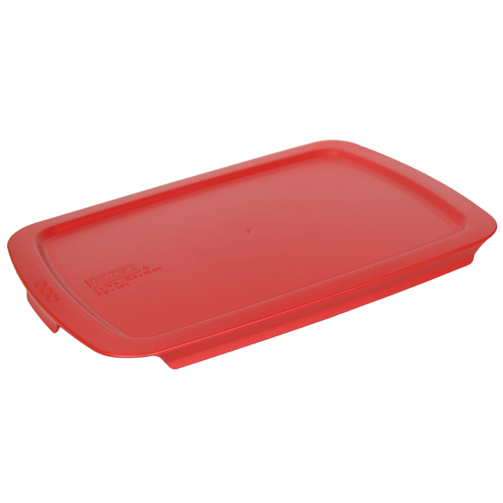 Pyrex (1) C-222-PC 2qt & (1) C-233-PC 3qt Red Easy Grab Replacement Lid ...