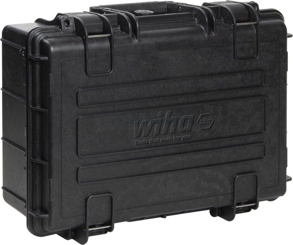 Wiha Electrical Contractors Tool box with 34 Piece Tools - Black (44505 ...