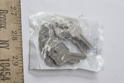 (10-Pk) Hillman Traditional Single Sided Key House/Office Universal Key ...