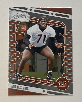 2024 Panini Absolute Amarius Mims RC #118 Cincinnati Bengals | eBay