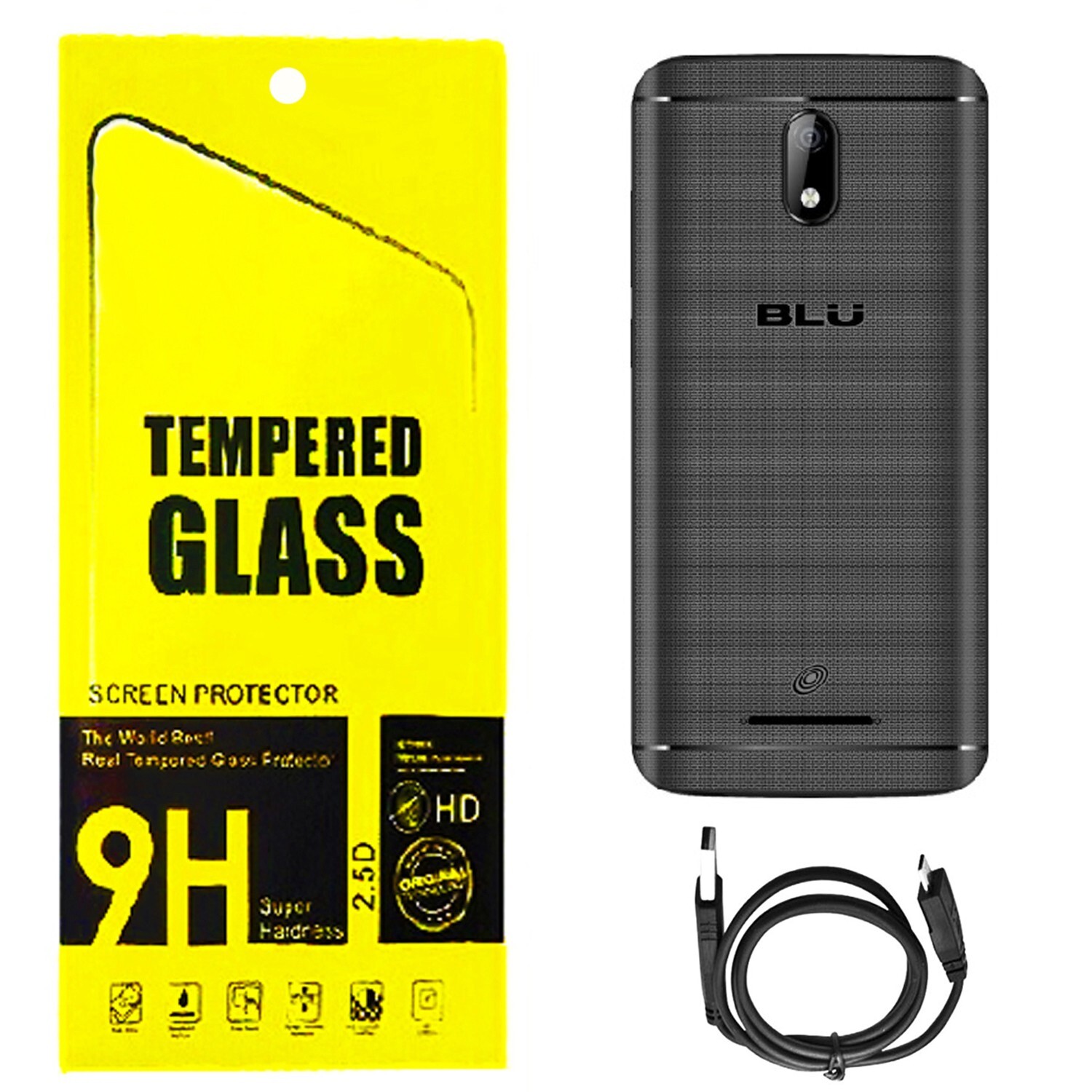 Screen Saver for Blu View 1 / View-1 B100DL Tempered Glass X 2 Pack ...