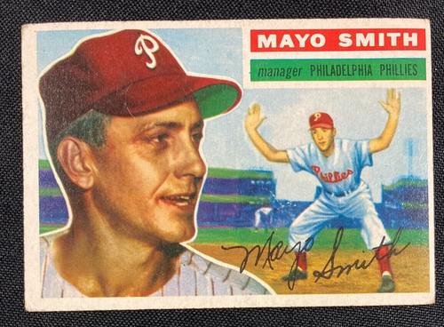 1956 Topps Baseball Card Mayo Smith #60 CF | eBay
