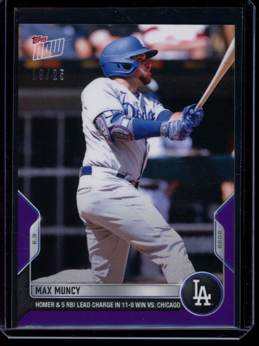 2022 Topps Now #324 Max Muncy Purple Parallel Card #d 19/25 | eBay