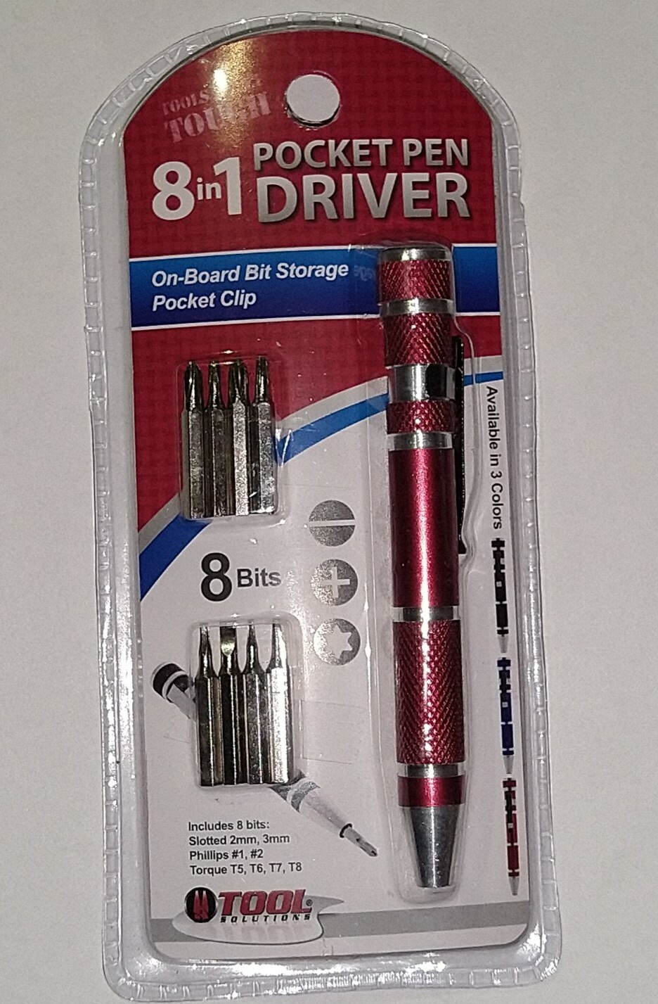 8 in 1 Pocket Pen Driver with Phillps Flat Torx Bits | eBay