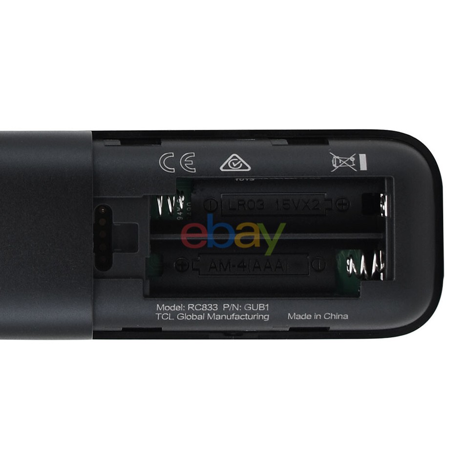 New RC833 GUB1 For TCL Smart Voice TV Remote Control 65C845 55 75 ...