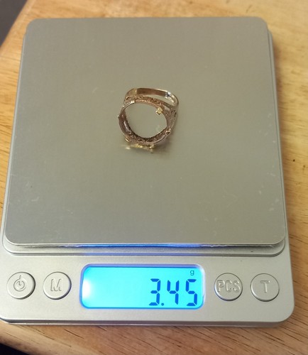 9ct Gold Full Sovereign Ring Mount, Hallmarked, 3.35g Scrap | eBay UK