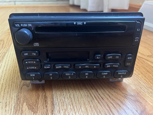 GENUINE FORD EXPLORER EXPEDITION RADIO CD PLAYER w/ CASSETTE TAPE 2002 ...