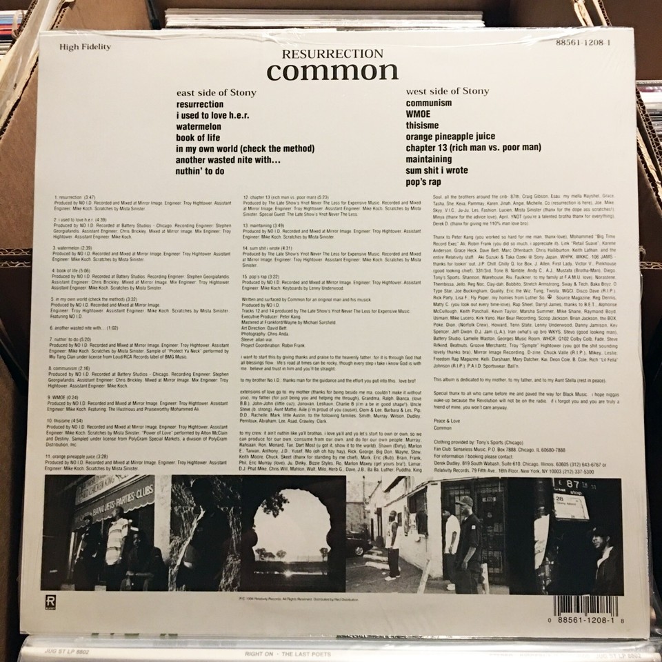 Common - Resurrection *SEALED / BRAND NEW* Vinyl Record LP Relativity ...