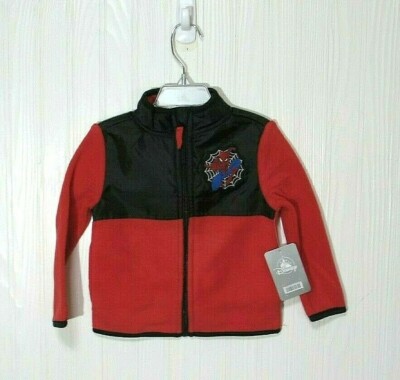 Disney Store Spider-Man Fleece Jacket Red Size 2 NWT | eBay