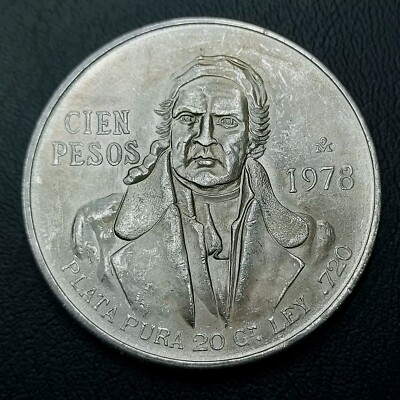 1978 Cien Pesos Mexico Silver Coin - 100 Pesos | eBay