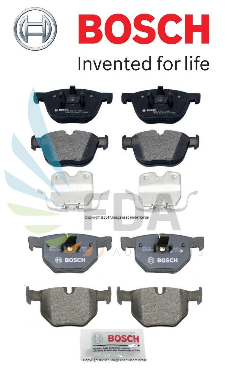 For BMW E70 E71 X5 X6 xDrive30i 35i Front & Rear Brake Pad Set Bosch ...