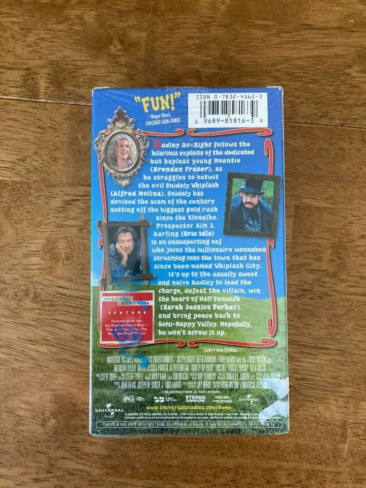 Dudley Do-Right VHS Universal Special Edition NEW Sealed w/ Watermark ...