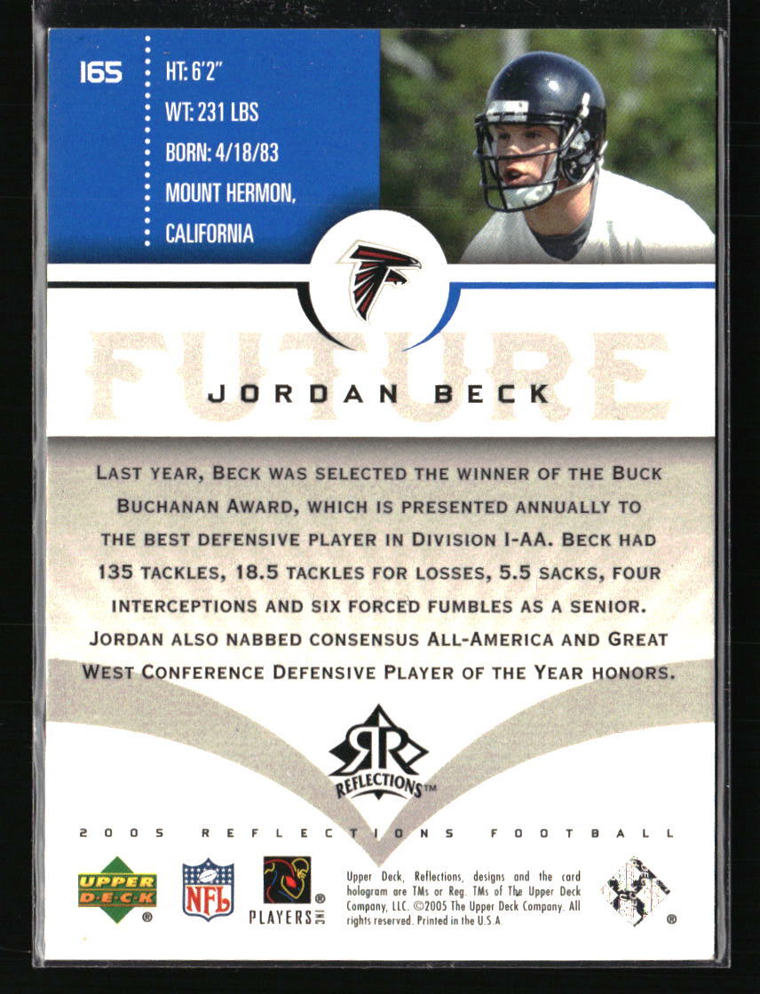 2005 Upper Deck Reflections - Blue #165 Jordan Beck /99 (RC) for sale ...