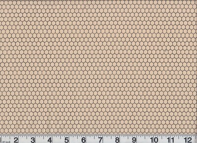 Country Kitchen Fabric 41214-1 Chicken Wire Honeycomb OOP Premium ...