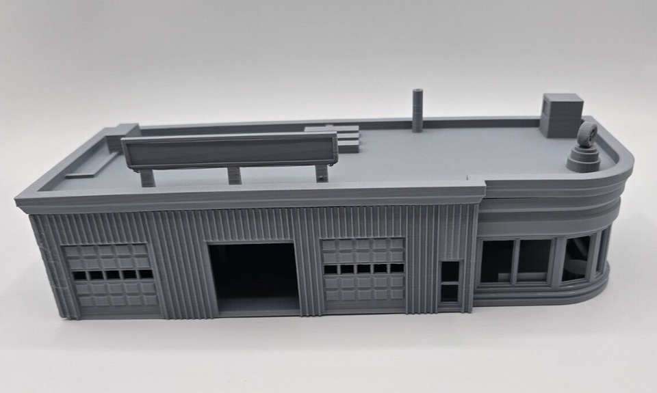 HO Scale Auto Shop Building 1:87 | eBay